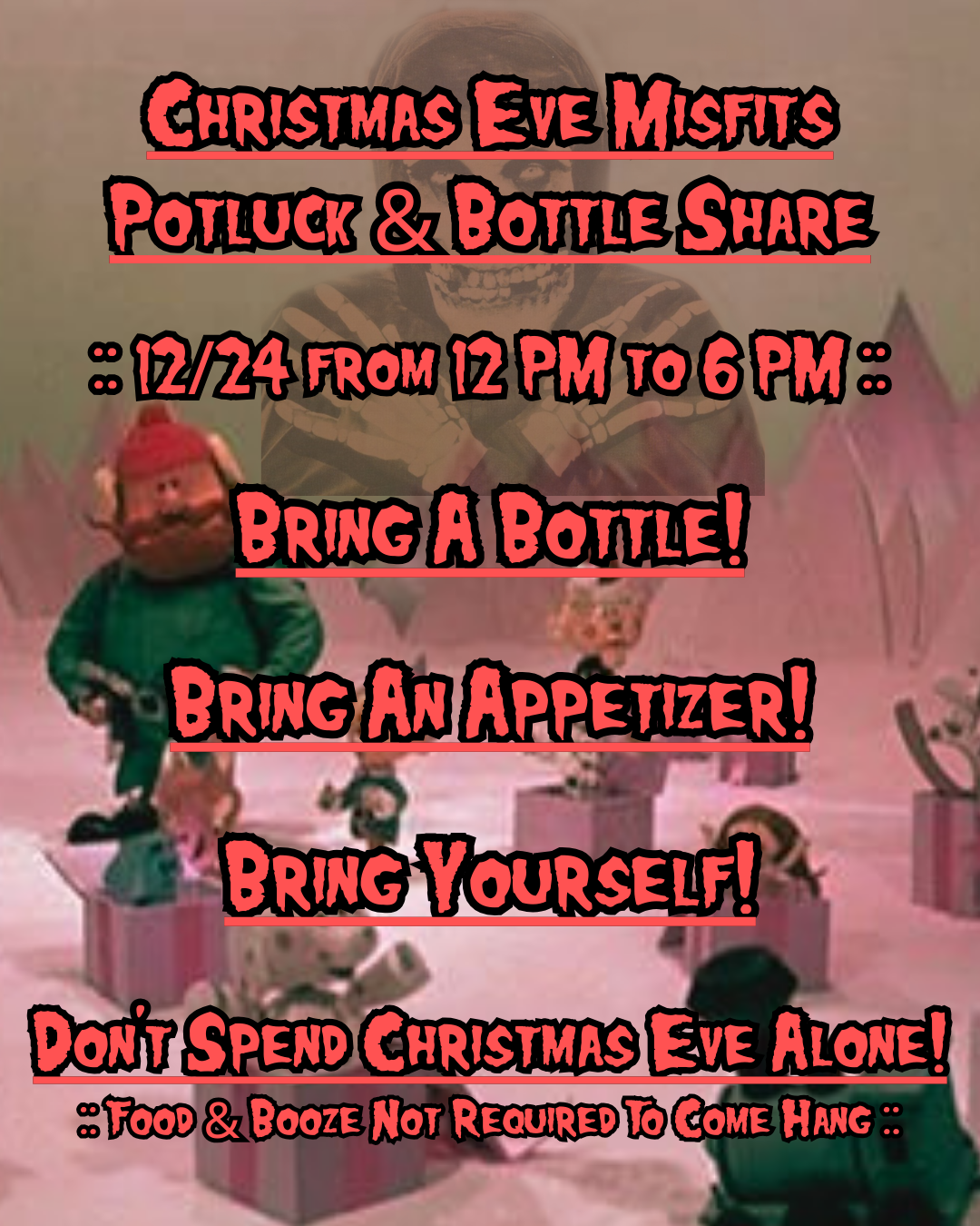 Christmas Eve Misfits Potluck & Bottle Share :: The Whale :: A Craft ...