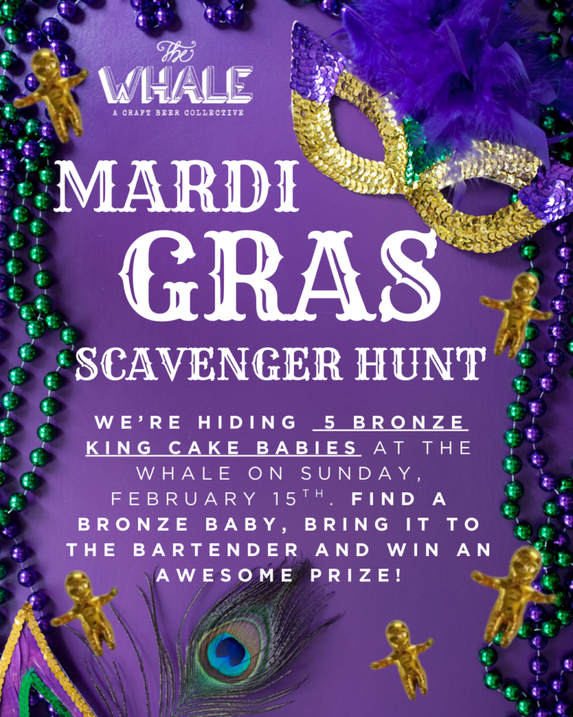 Mardi Gras Scavenger Hunt :: The Whale :: A Craft Beer Collective